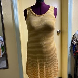 Olivia Rae | Dresses | Olivia Rae Knit Yellow And White Dress | Poshmark